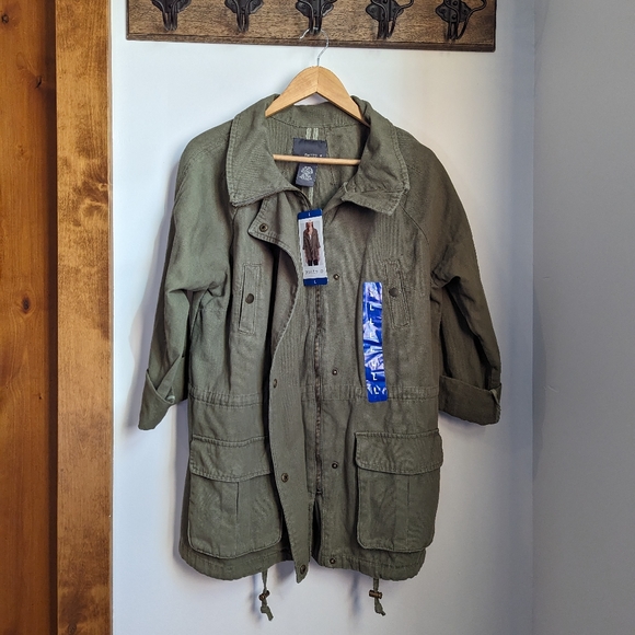Matty M | Jackets & Coats | Nwt Matty M Olive Green Cargo Utility ...